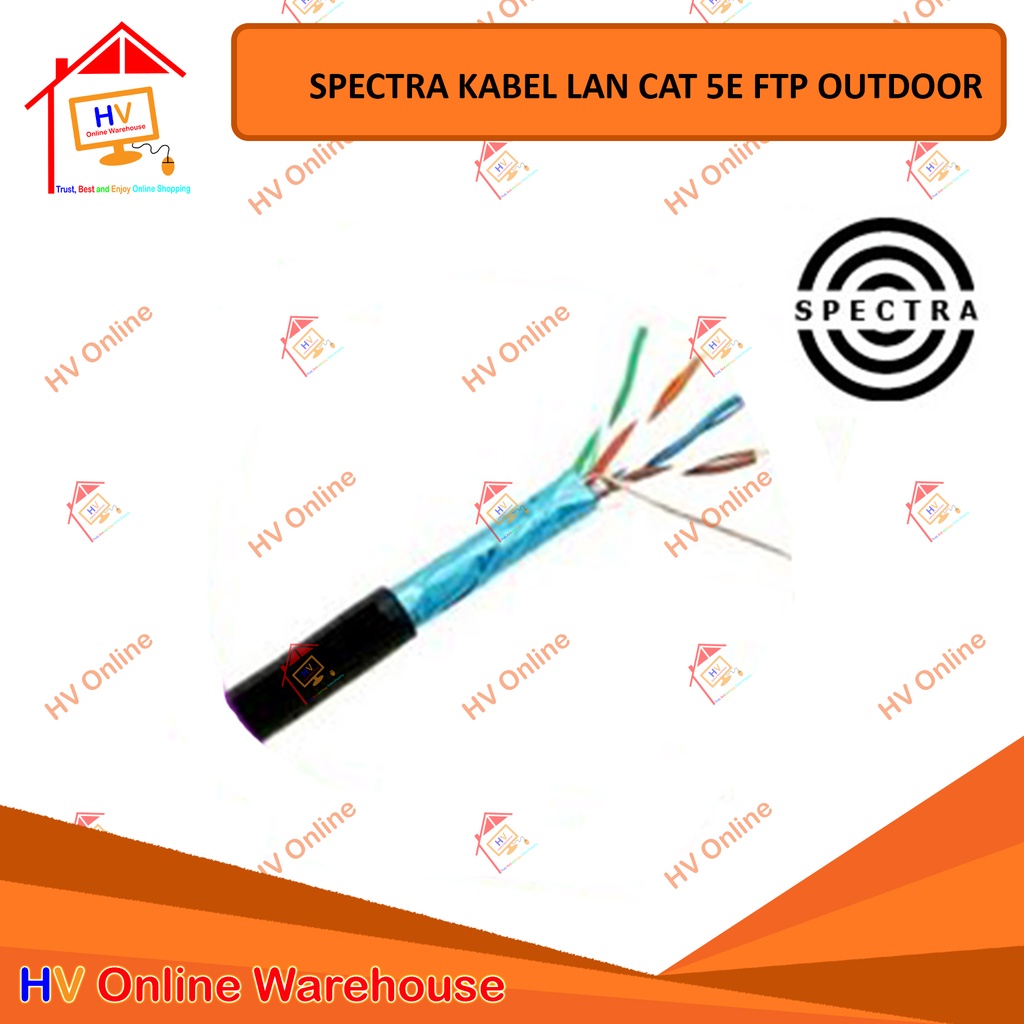 Spectra LAN Cable Outdoor FTP CAT 5e (per Meter) | Shopee Malaysia
