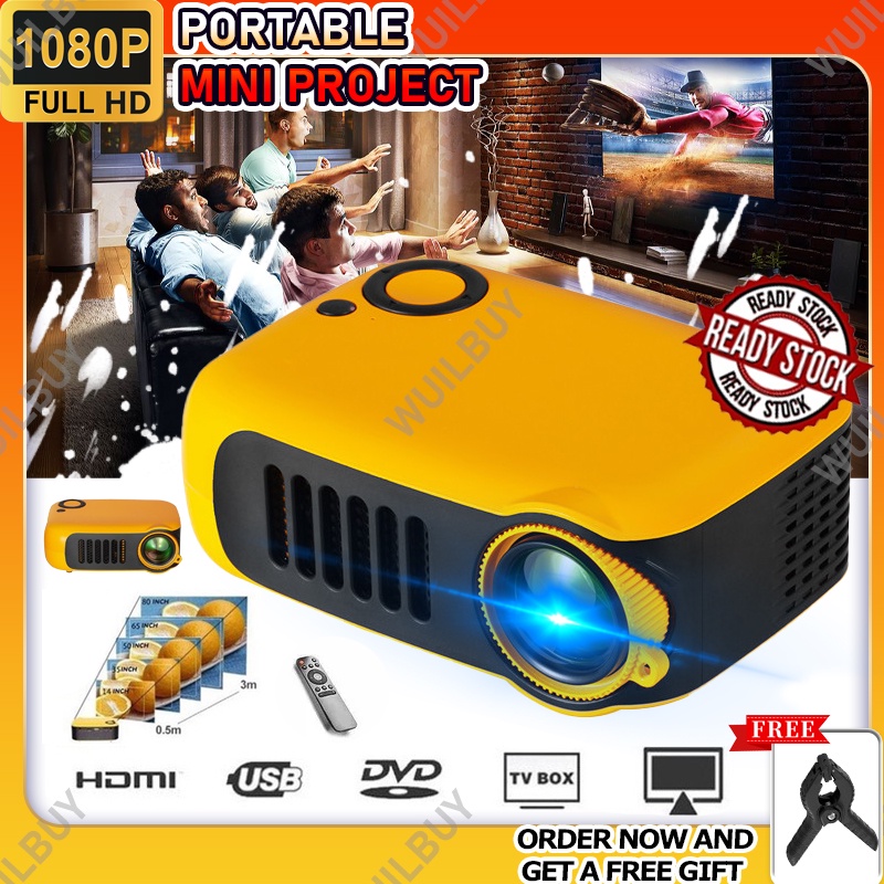 🔥IN Stock🔥 Mini Projector A2000 Projector 1920*1080 Resolution 4K ...
