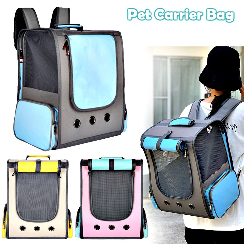 Breathable Transparent Pet Carrier Bag Cat Dog Rabbit Travel Carry Bags ...
