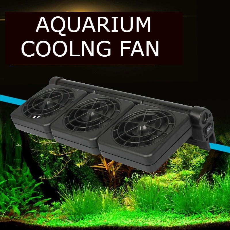 Aquarium Cooling Fan Fish Tank Adjustable Wind Cooler Water | Shopee ...