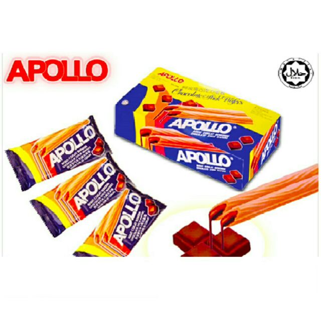 Apollo Chocolate Wafer Cream Stick 30 sachets x 11 grams | Shopee Malaysia