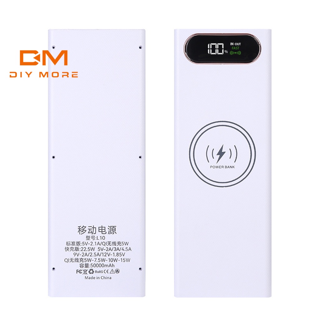 DIYMORE DIY Power Bank Case Box Kits 10W/22.5W QC3.0 PD3.0 Fast ...
