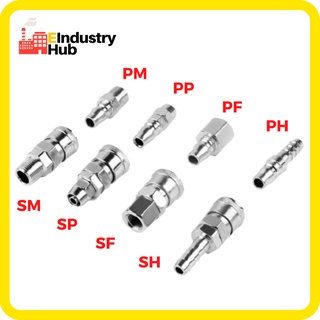 PP20 PP30 PP40 Pneumatic Air Compressor Hose Quick Coupler Plug Fitting ...