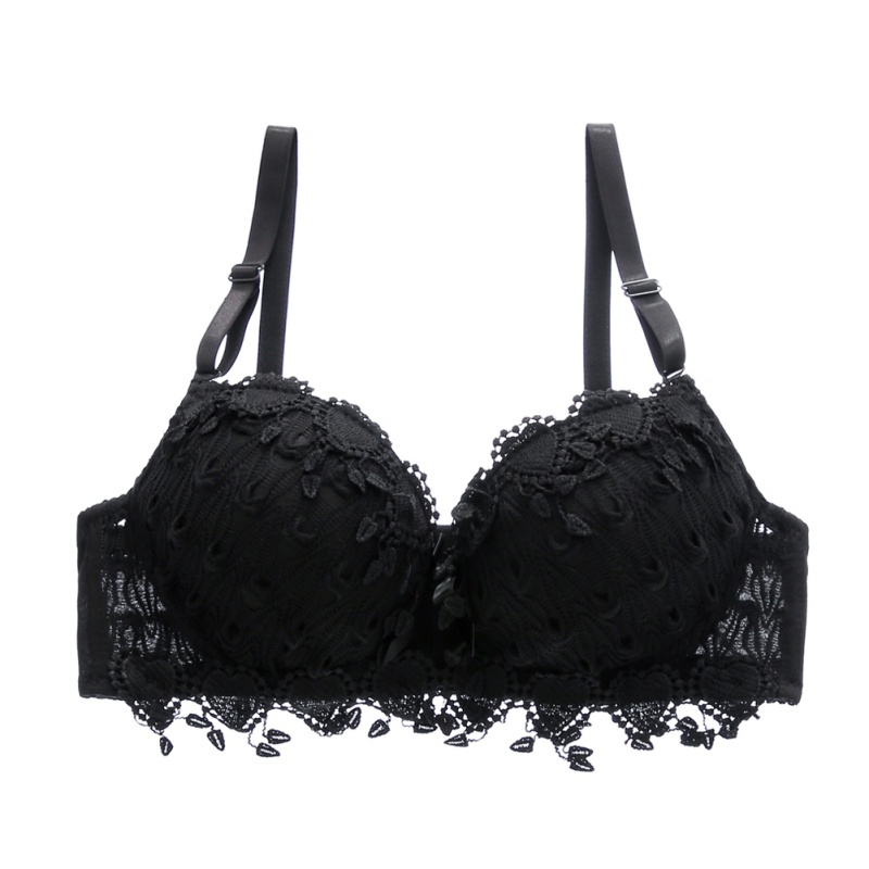 Ready Stock Women Push Up Bra Set Floral Lace Underwire Brassiere