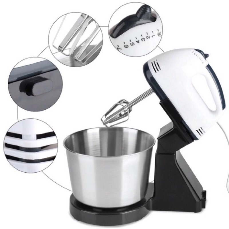 7 speed eletric food mixer table stand mixer cake dough mixer egg ...