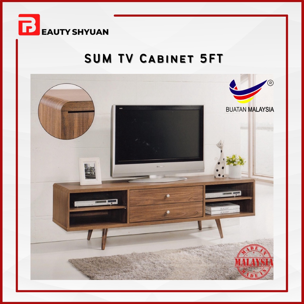 SUM 5FT TV Cabinet 5FT TV Rack TV Cabinet Modern TV Console Cabinet ...