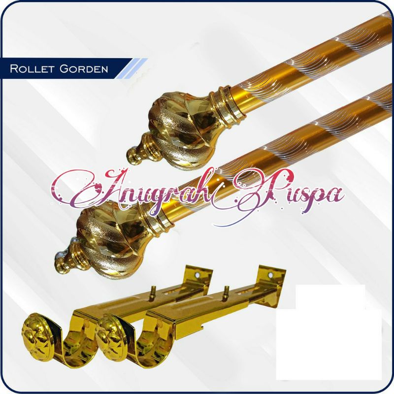 1 Meter Curtain Rod Iron Curtain Rod Full Set | Shopee Malaysia