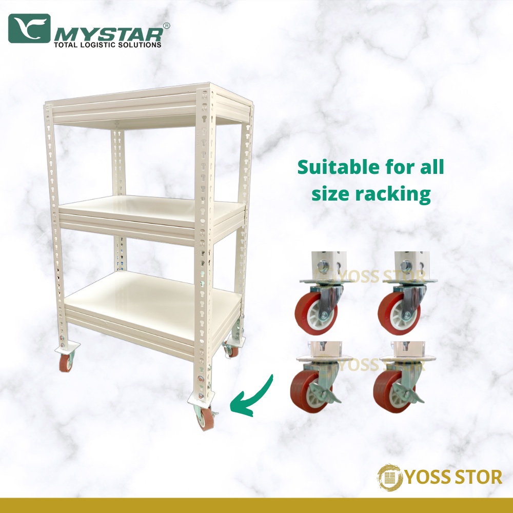 YOSS Mystar Boltless Rack Castor Wheel (Loading Weight 45KG/wheel ...