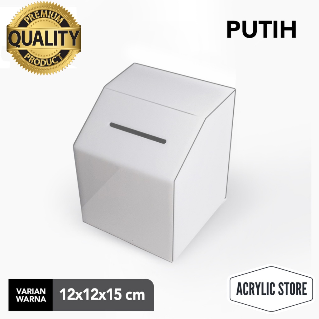 Acrylic Display Box Charity Box / Acrylic Suggestion Box - 12x12x15 cm ...