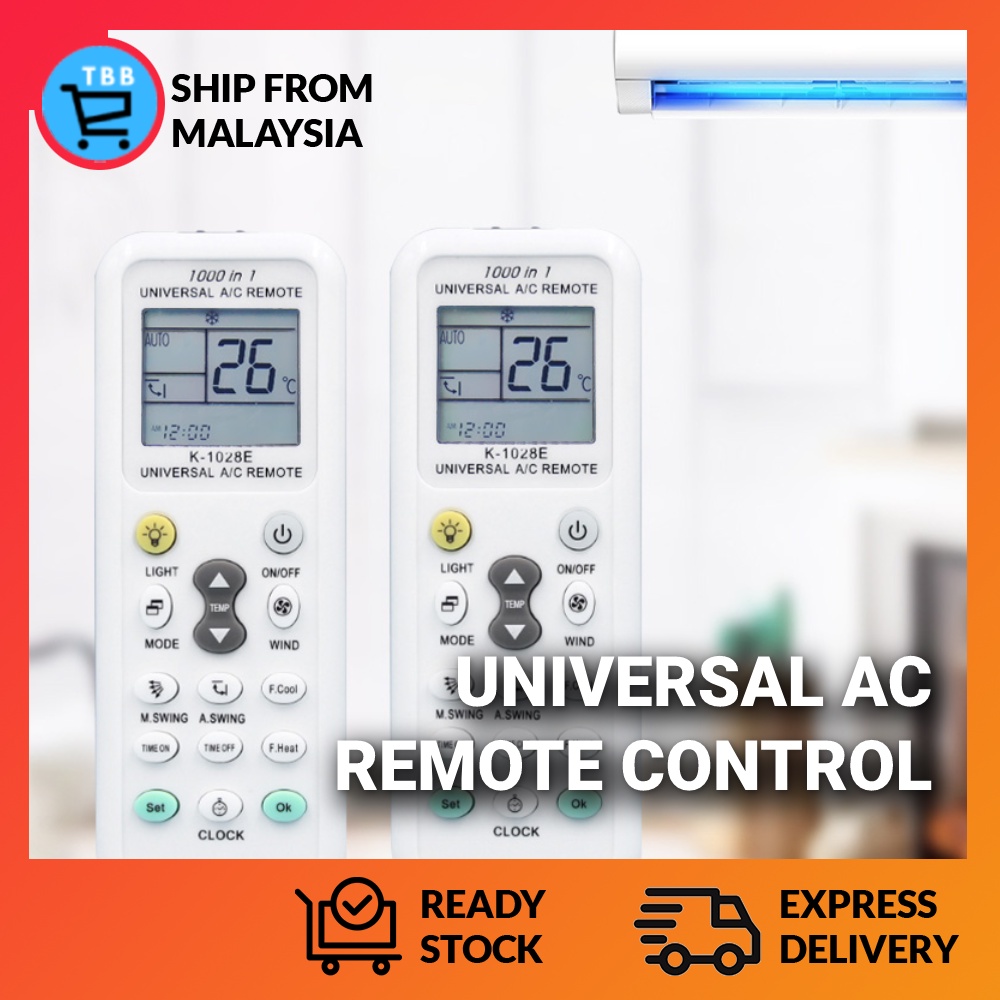 Universal Aircond Remote Control All Brand/Model Supported AC Remote ...