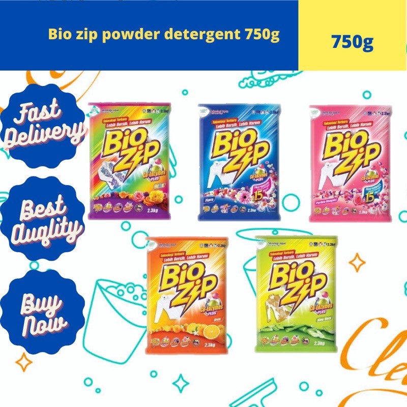 Bio zip powder detergent 750g | Shopee Malaysia