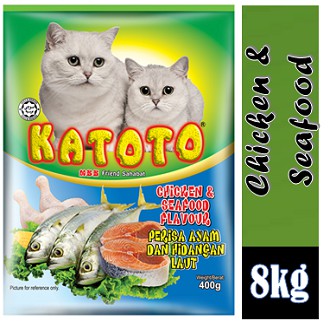 **NO COLOURING** KATOTO Cat Food 8kg / Ocean Fish / Chicken & Seafood ...