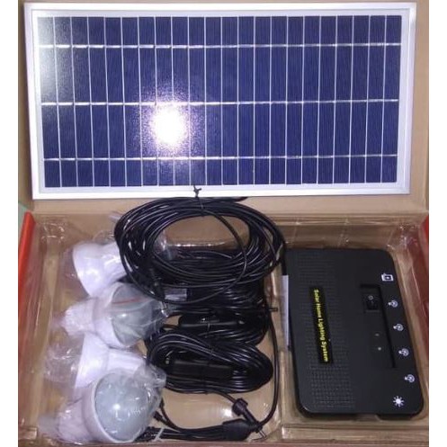 Solar Home Lighting Solar Cell Package 4 Lights 8wp Solar Cell Package ...