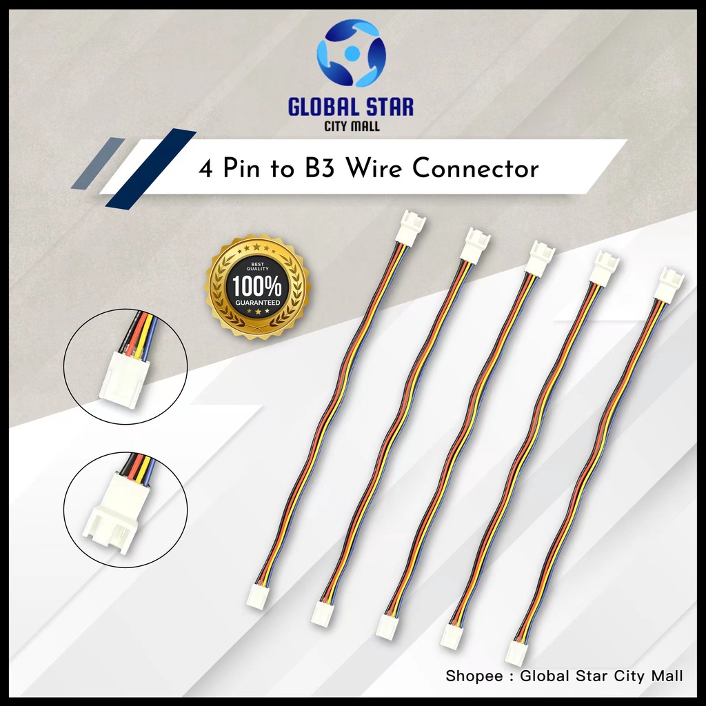 4 Pin to B3 Wire Connector [NEW] | Shopee Malaysia
