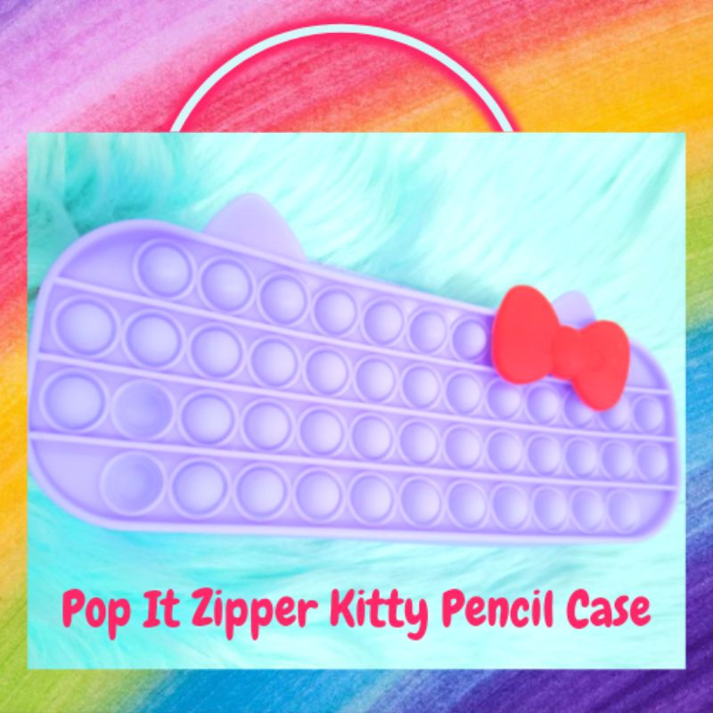 Pop It Kitty/ Rectangular Pencil Case Kotak Pensel Pop It Push Bubble ...