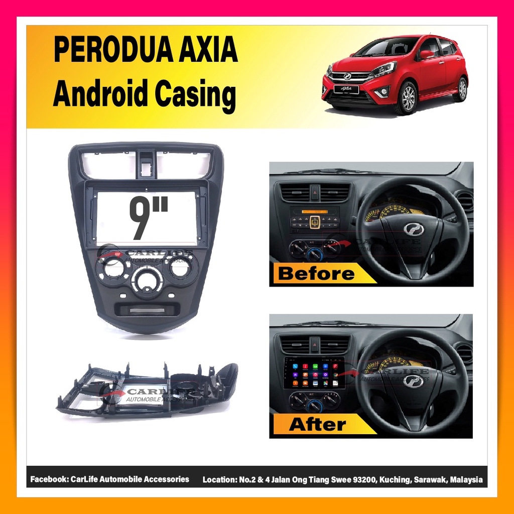 Perodua Axia 9" Android Player Casing | Shopee Malaysia