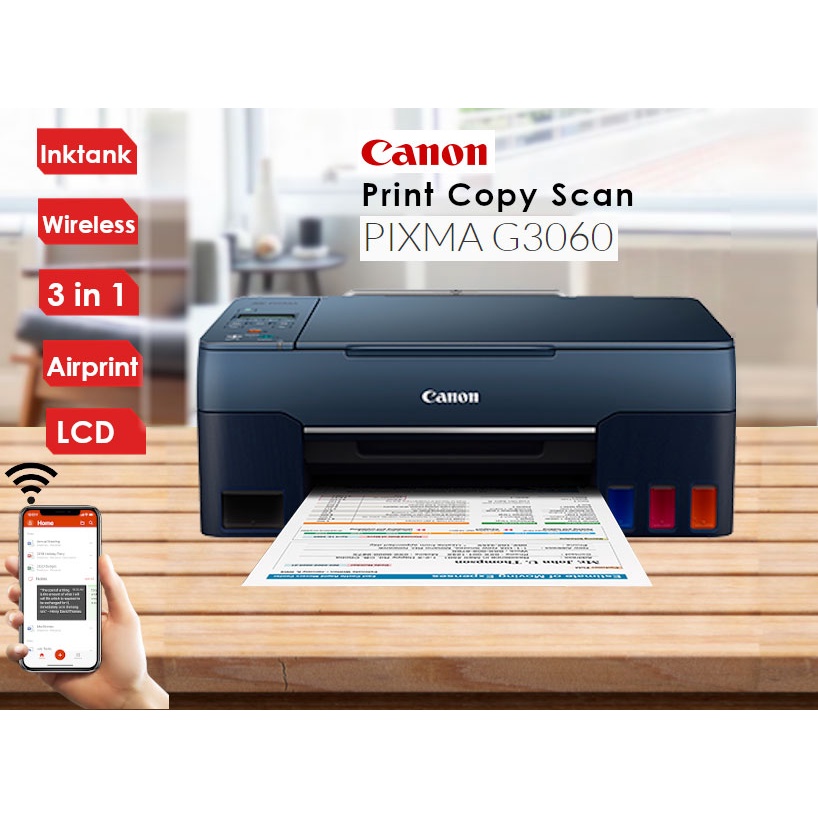 Canon G3060 All-In-One Pixma Printer | Shopee Malaysia