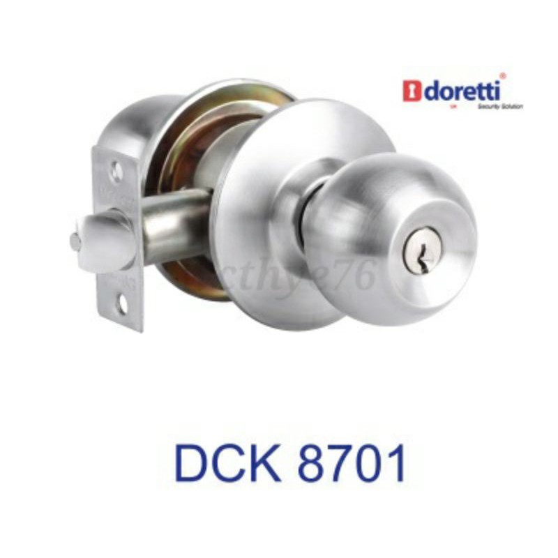 Doretti Cylindrical Lock / Tombol Pintu / Kunci Pintu DCK8701SS SIRIM ...