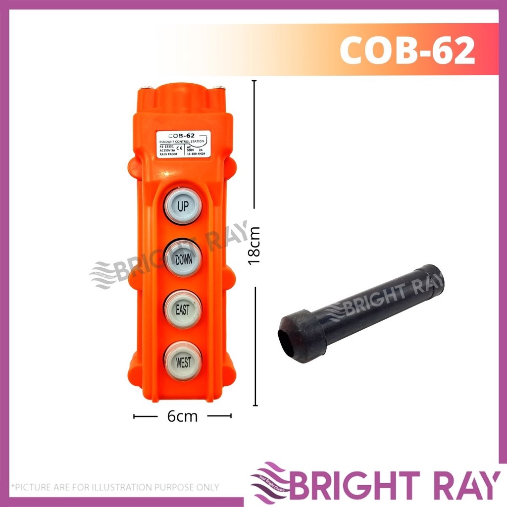 COB-61/COB-62/ COB-63 Rainproof Hoist Crane Push Button Switch Crane ...