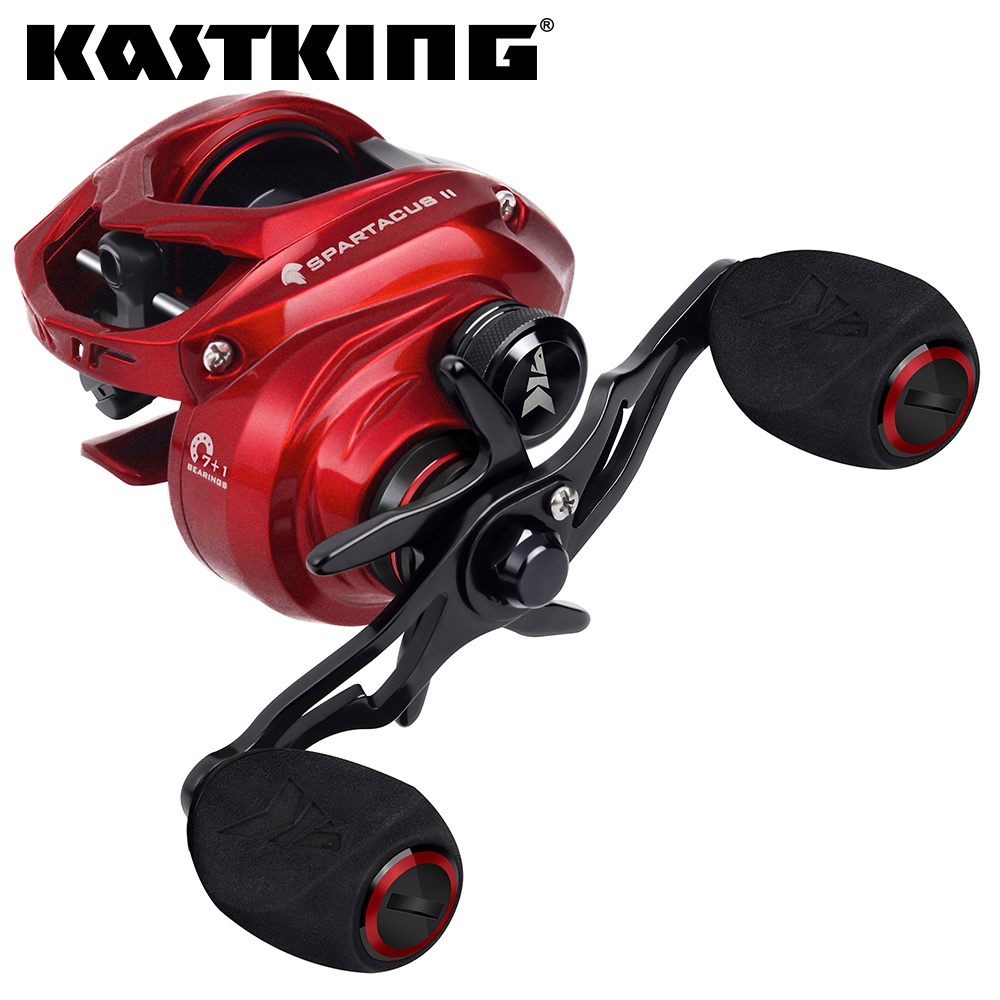 KastKing Spartacus II Ultra Smooth Baitcasting Reel 7+1 Ball Bearings 7.2:1 High Speed Gear ...