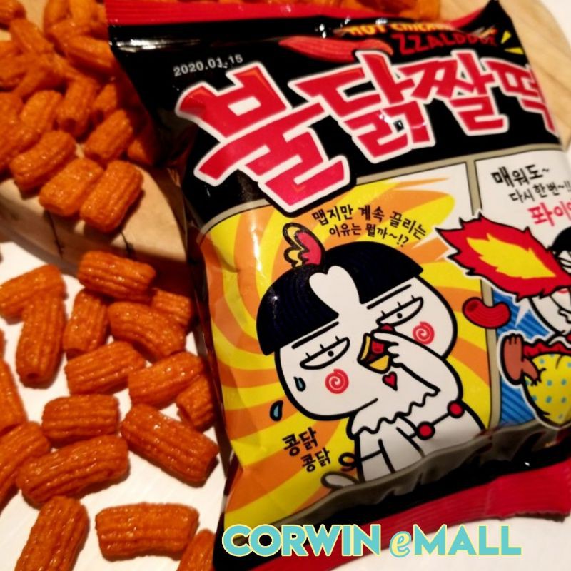 [Corwin eMall] Samyang Zzaldduck Hot Chicken Topokki Snack, Halal ...