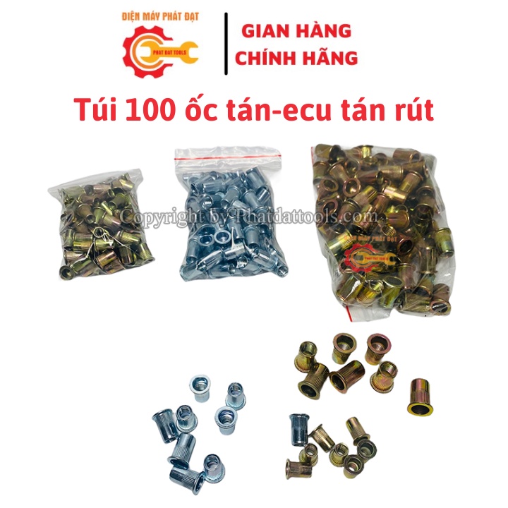 Bag of 100 Retractable Rivets - Optional Size M6-M8-M10 | Shopee Malaysia