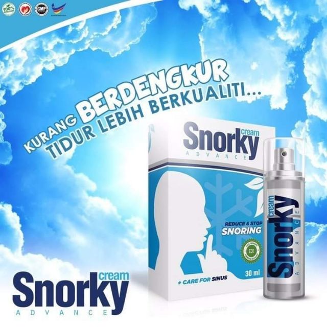 Terapi Dengkur SNORKY CREAM 💯 Original + Free Gift 🎁 | Shopee Malaysia
