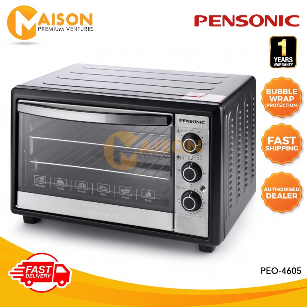 [Sales] Pensonic Electric Oven 46L PEO-4605 (1 Year Warranty) | Shopee ...
