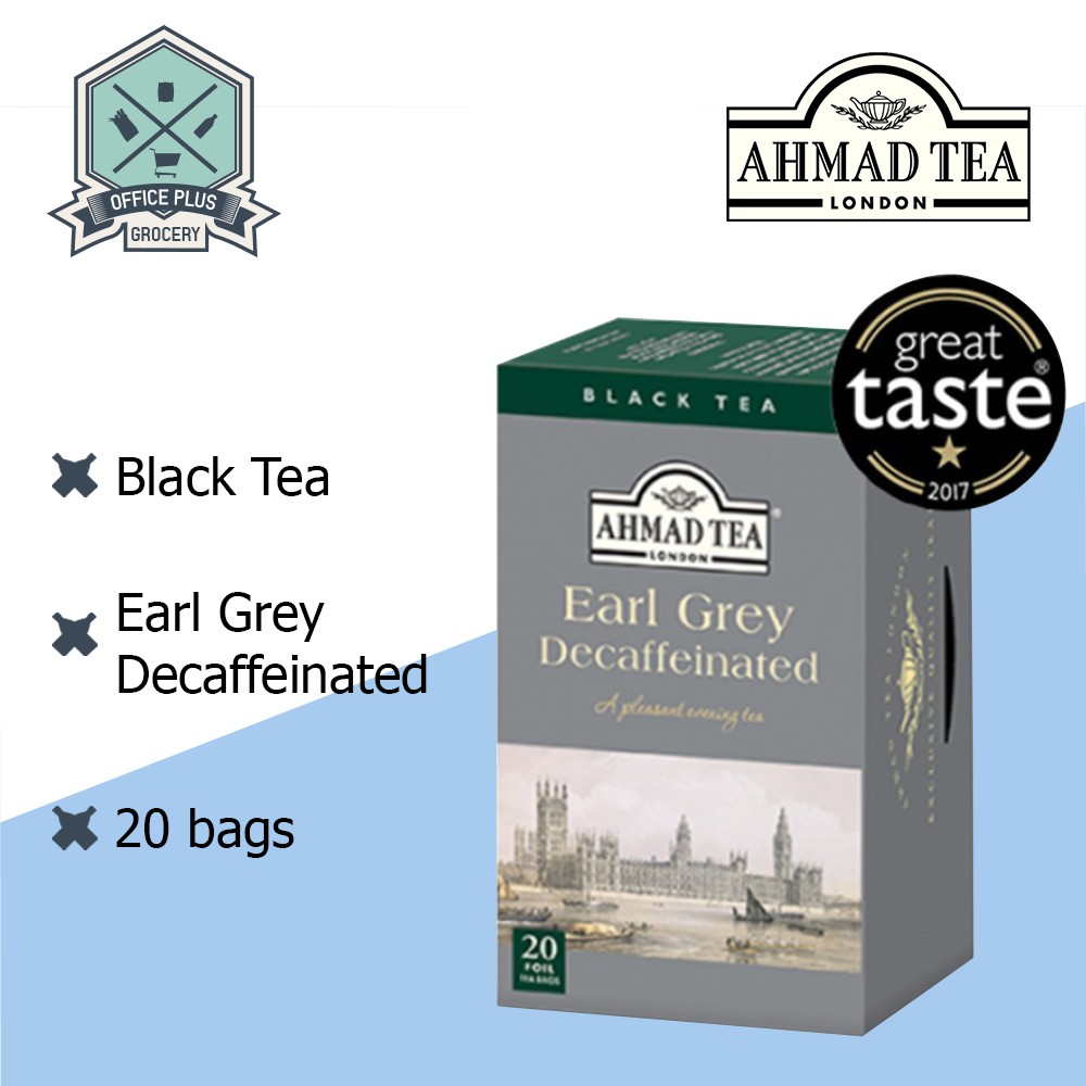 Ahmad Tea Earl Grey Decaffeinated Tea - 20 teabags | Shopee Malaysia