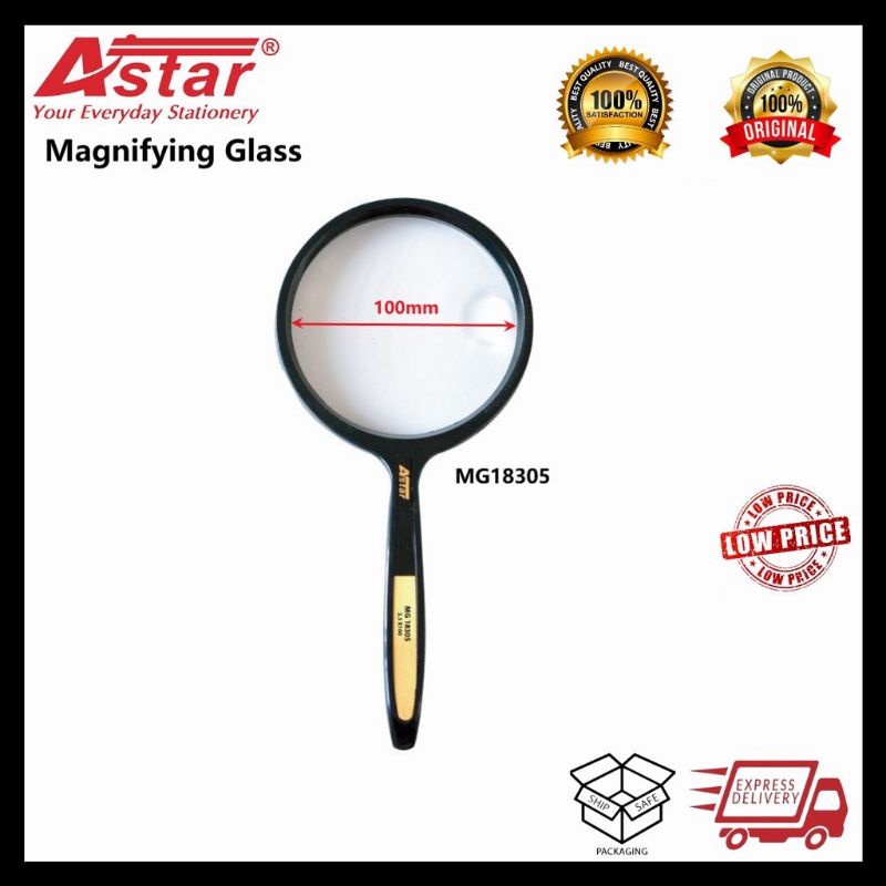 Astar Magnifying Glass / Kanta Pembesar 65mm / 75mm/ 100mm | Shopee ...