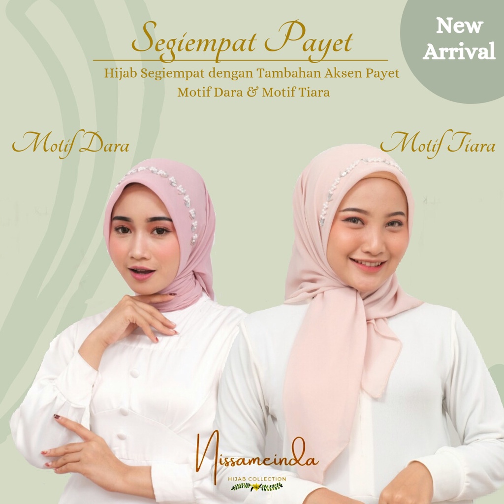 Catalog 1 HIJAB RECTANGULAR SEQUENCE VEIL WITH DARA & TIARA MOTIF HIJAB ...