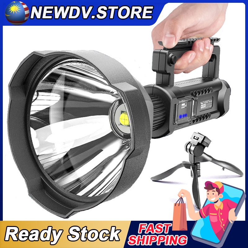 Powerful XHP70 LED Flashlight Torch Light Bright Searchlight Lamp ...
