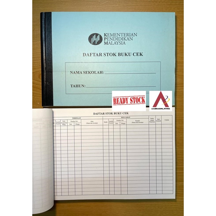 BUKU DAFTAR BUKU CEK | Shopee Malaysia