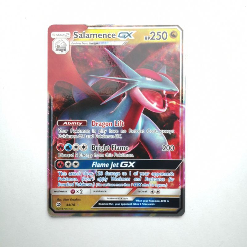 Pokemon Tcg Salamence GX - 44/70 - Ultra Rare | Shopee Malaysia