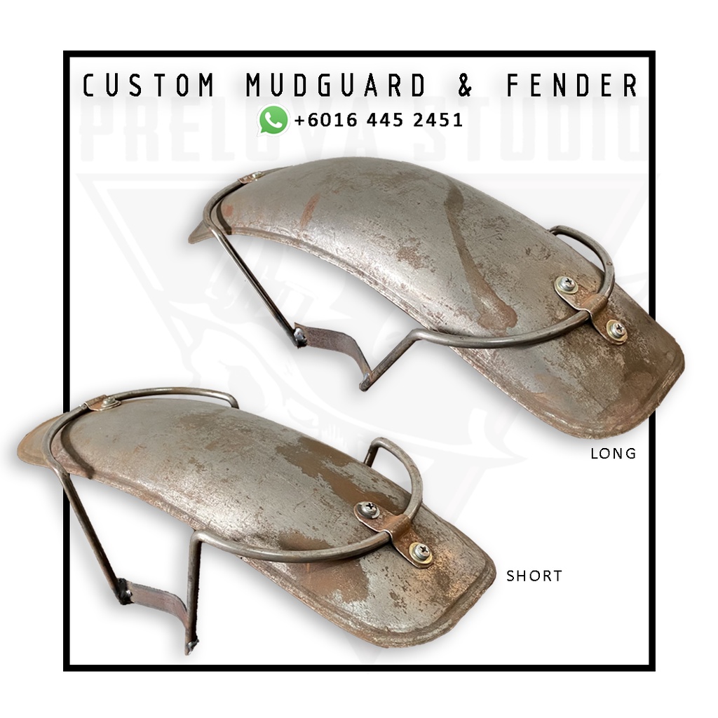 ( READY STOCK ) Mudguard with Custom Bracket Café Racer Custom Bike ...