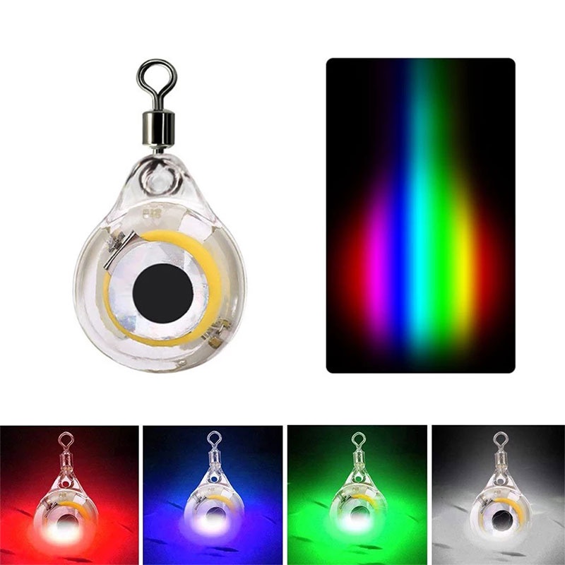 Mini LED Fishing Lure Night Light Battery Powered Glow Underwater ...