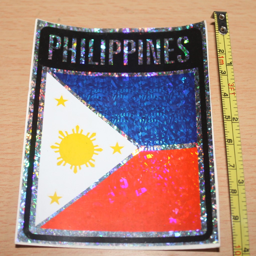 WATERPROOF PATRIOTIC PHILIPPINE FLAG STICKER | Shopee Malaysia