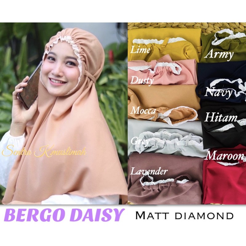 (1KG =15pcs)) Bergo DAISY DIAMOND/ Wrinkle Lace | Shopee Malaysia