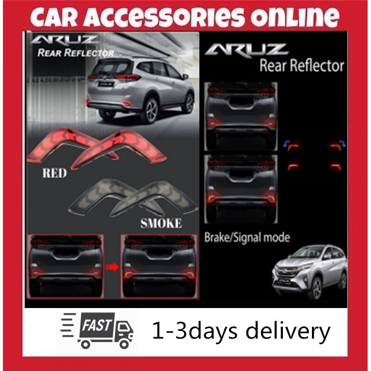 Perodua Aruz 2019 Rear Bumper Reflector | Shopee Malaysia
