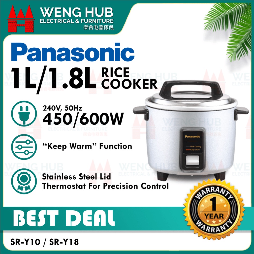 Panasonic 1.8L Rice Cooker SR-Y18 | Shopee Malaysia