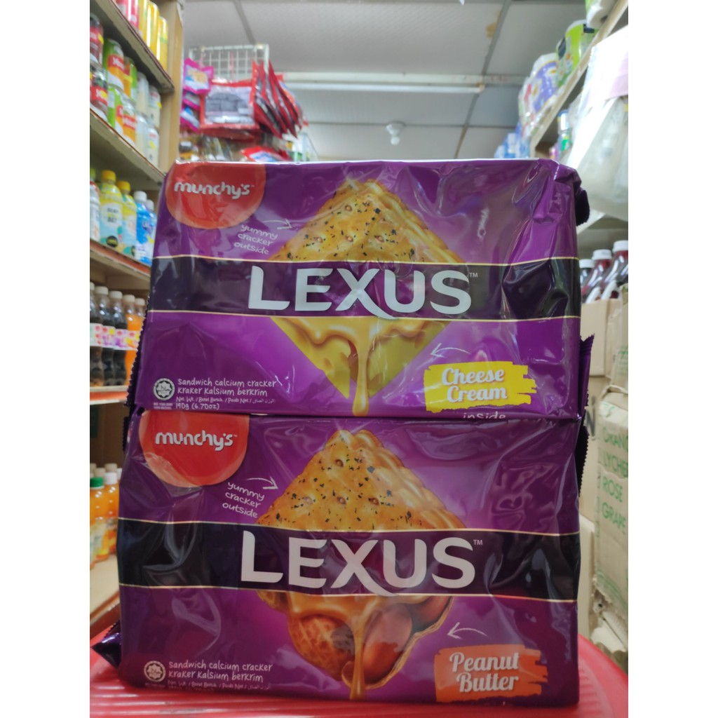 Munchy's Lexus Sandwich Calcium Crackers 190g (Cheese Cream/Peanut ...