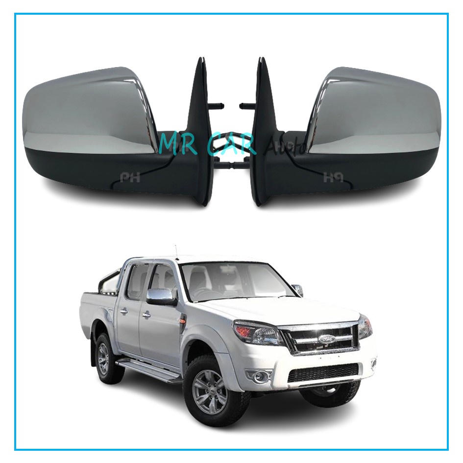 FORD RANGER 2008-2010 CHROME SIDE MIRROR (3WIRE-OEM) | Shopee Malaysia