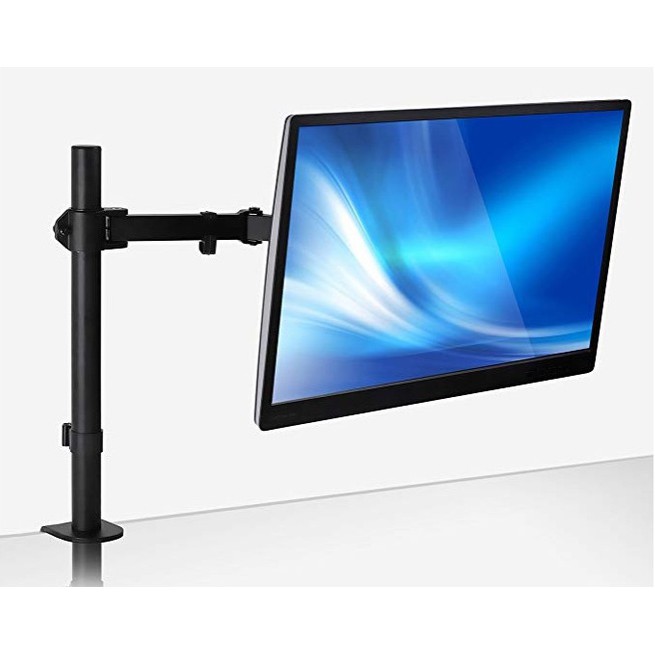 14-27" inches Single Arm Desk Table Computer Monitor LCD TV Clamp ...