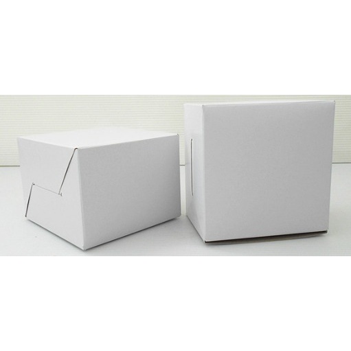 Folding Cake Box (White) - 4x4x3''/4x6x3''/6x6x3'' | Shopee Malaysia