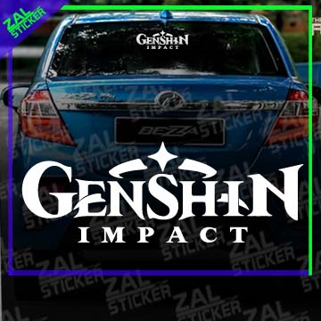* STICKER KERETA GENSHIN IMPACT LOGO GAMING JDM MYVI AXIA ALZA BEZZA ...