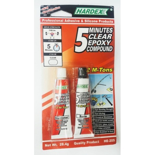 HARDEX Epoxy Compound Repair Clear 5 Miutes Rapid Cure HE 205 | Shopee ...