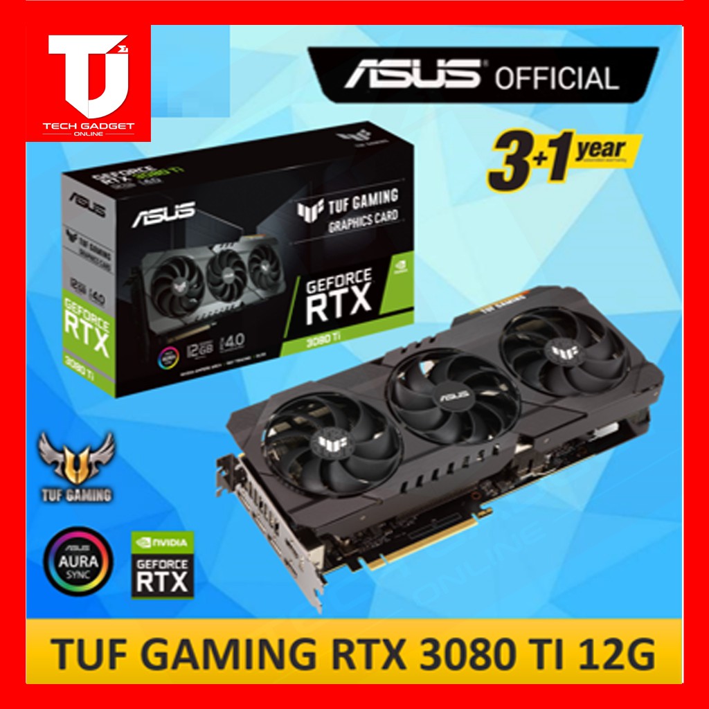 Asus TUF RTX 3080TI 12GB OC Edition GDDR6X Gaming Nvidia Graphic Card ...