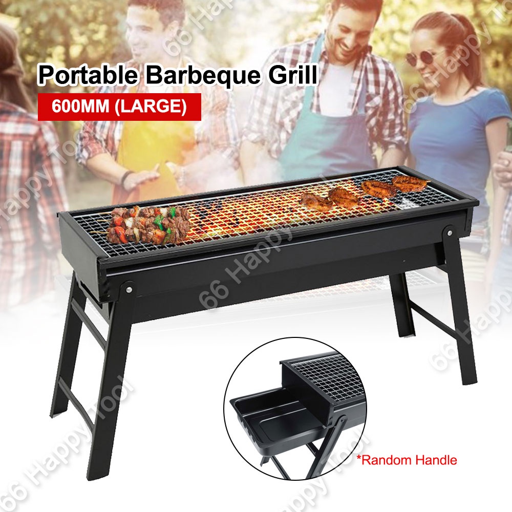 Portable Barbecue Grill Set 60CM Stainless Steel Folding BBQ Set ...