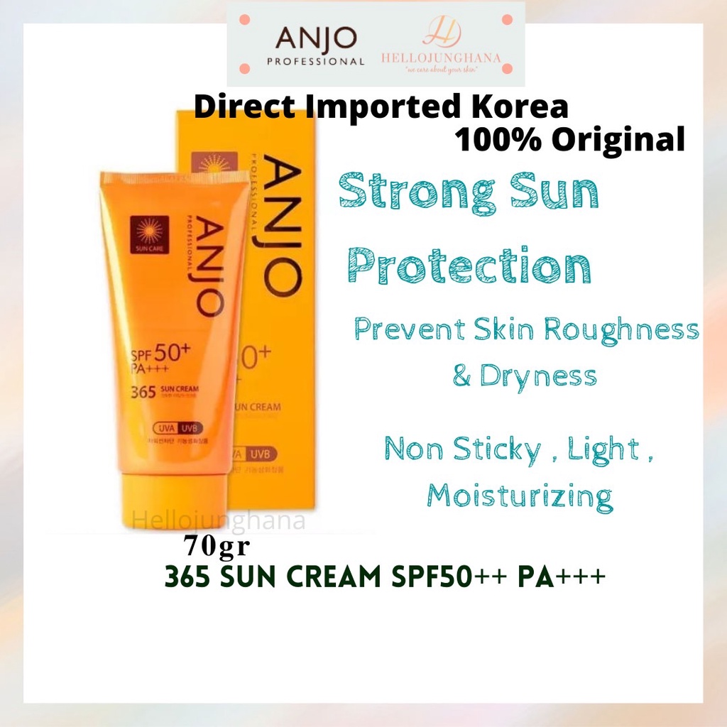 ANJO Professional 365 Sun Cream SPF50+ PA+++ 70g | Shopee Malaysia
