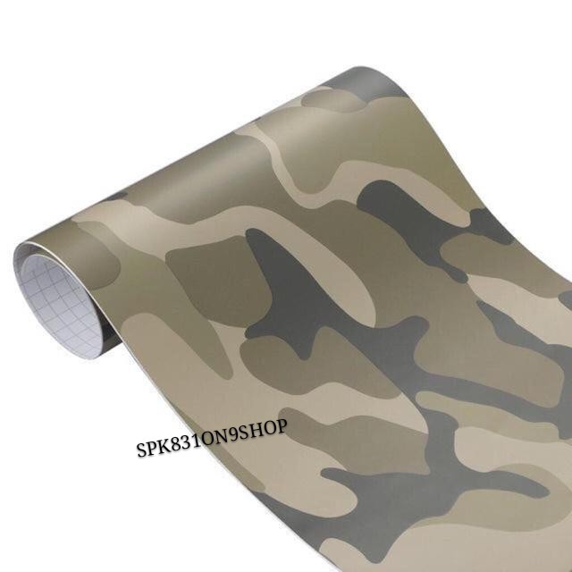 Camouflage Military Woodland vinyl film/ camo sticker light green color ...